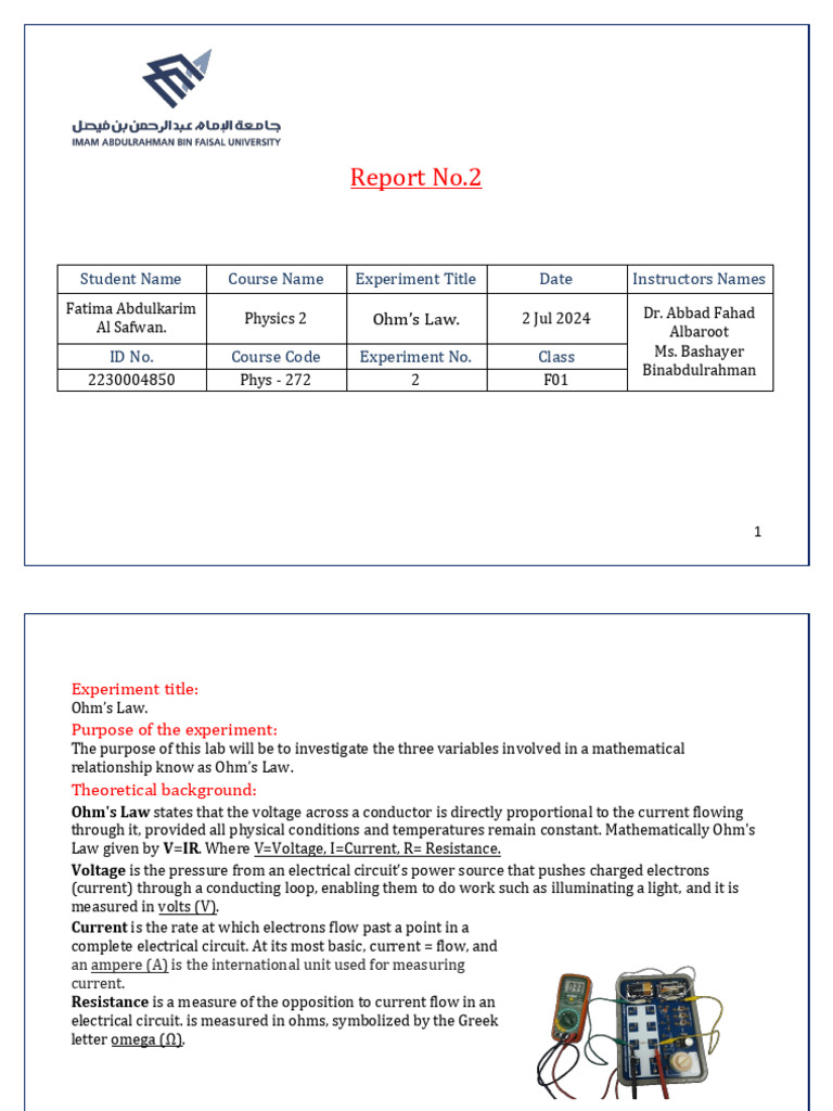 Report No.7⁩ | PDF | Voltage | Electricity