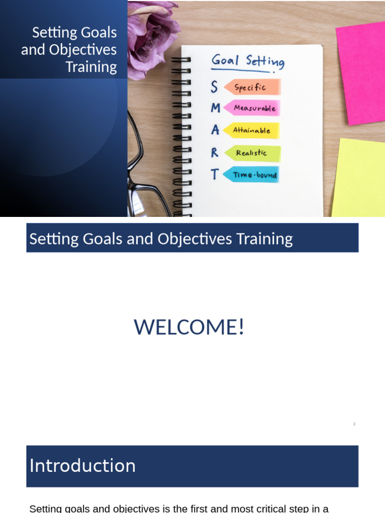 Setting SMART Goals and Objectives Training | PDF | Goal | Behavior ...