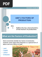 TOPIC 1 factors of production -1 | PDF | Labour Economics | Interest