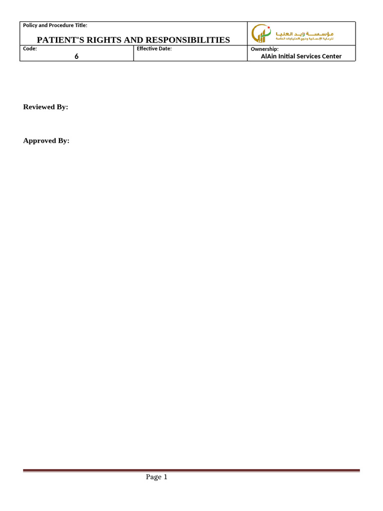 Patient Rights and Responsibilities Guide | PDF | Informed Consent ...
