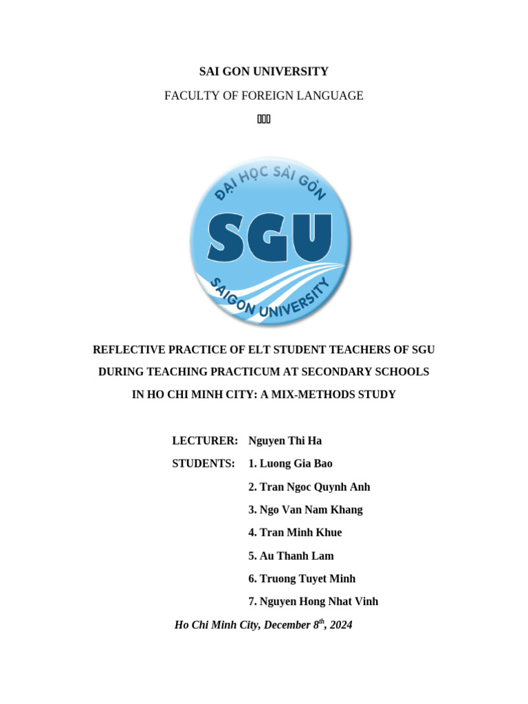 Final - Research Method-Finalize | PDF | Reflective Practice | Survey Methodology