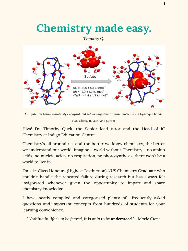 H2 Chem Help | PDF | Molecular Orbital | Chemical Bond