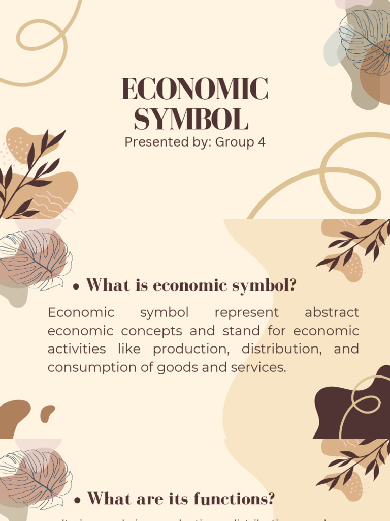 Economic Symbol Group 4 | PDF