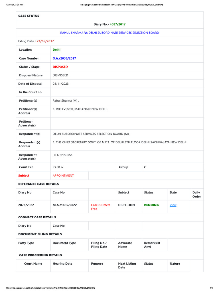 Cis - Cgat.gov - in Catlive Misdetailreport123.php No ...
