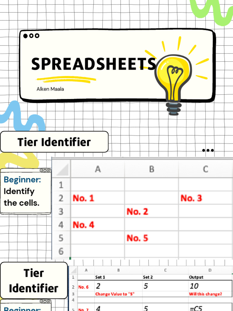 Spreadsheets 1.0 | PDF