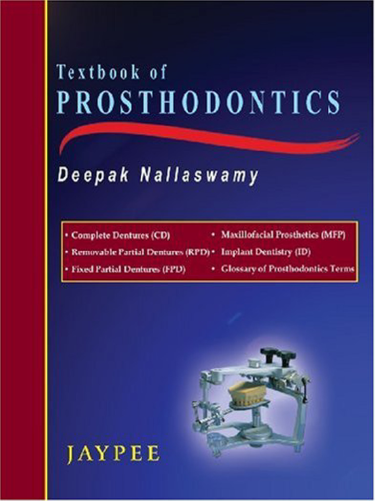 'Textbook of Prosthodontics 1st Ed | PDF | Dentures | Dental Implant
