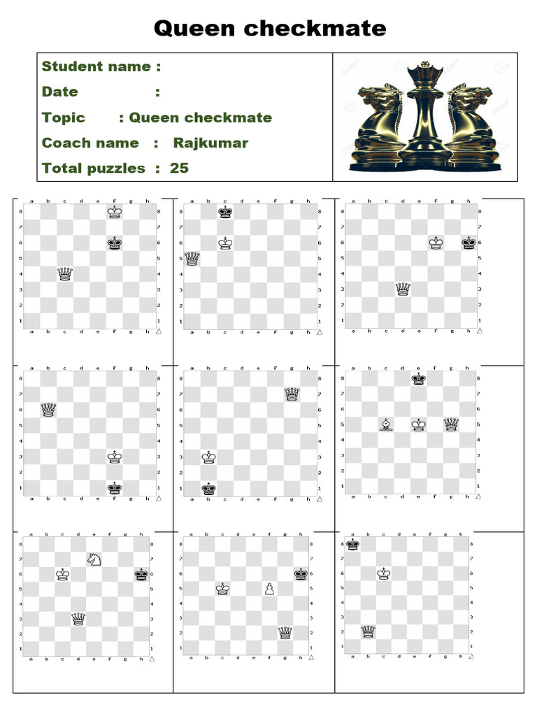 Queen checkmate | PDF