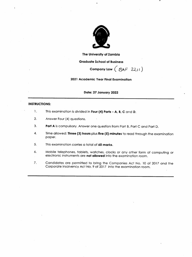 Past Papers GSB | PDF