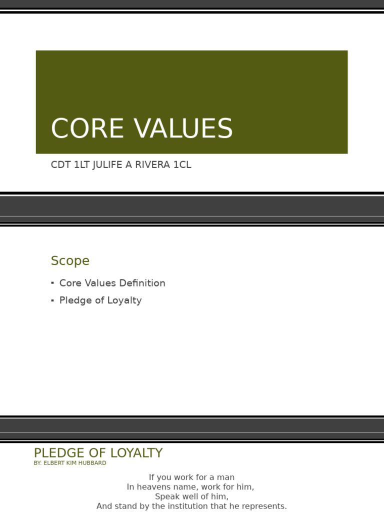 Pledge of Loyalty | PDF