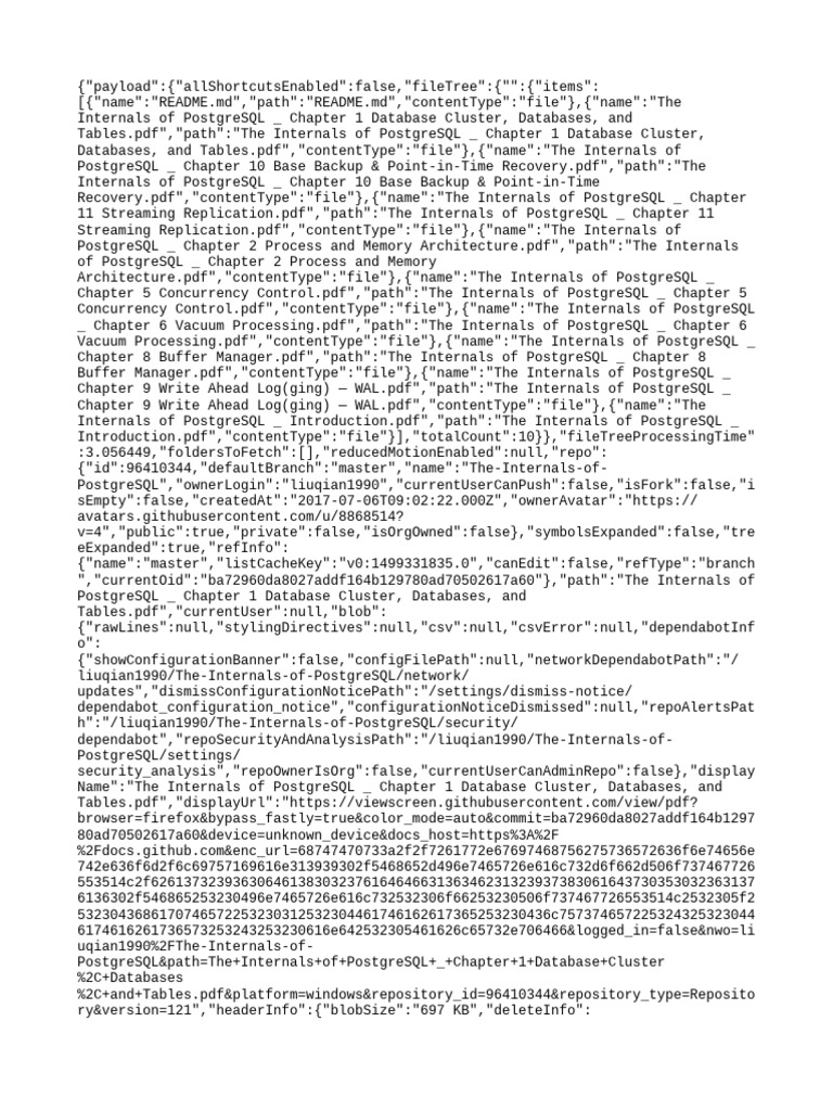 The Internals Of Postgresql Chapter 1 Database Cluster Databases