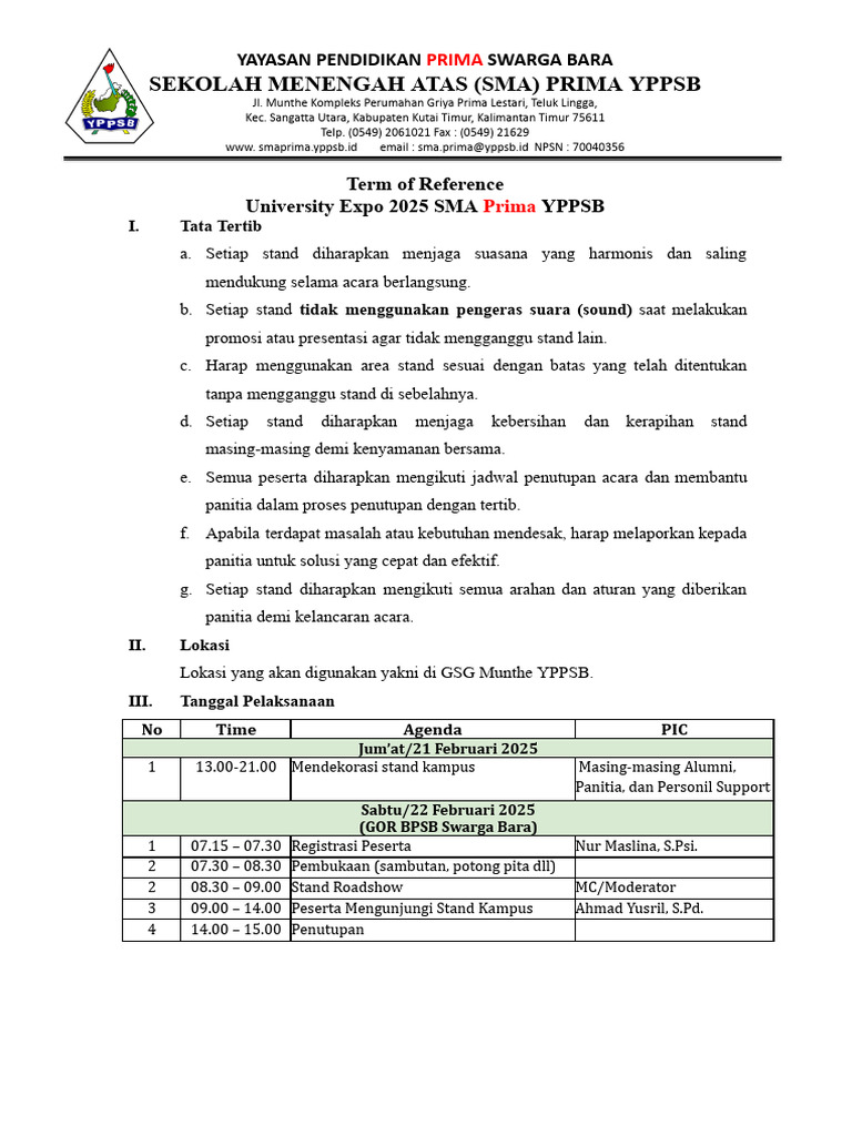 TOR Stand University Expo 2025 | PDF