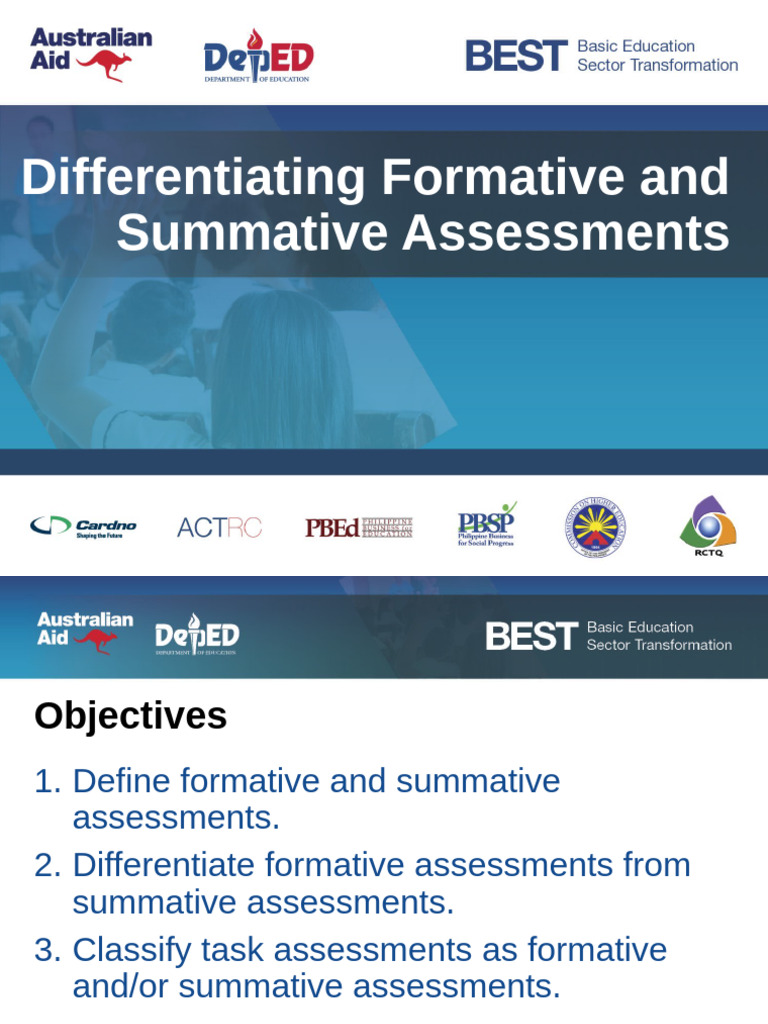 3.2 Differentiating Formative and Summative Assessments | PDF ...