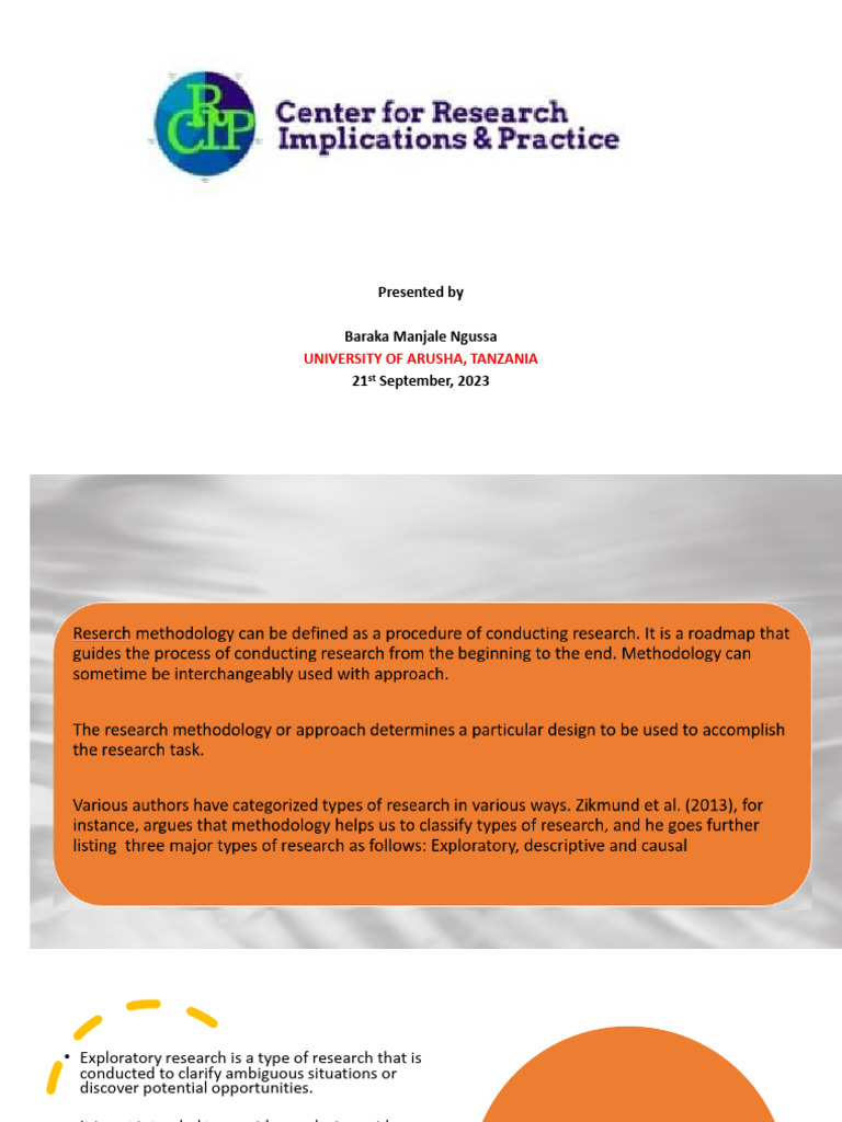 Jriie RM Webinar PPT by Prof. Ngussa | PDF | Statistics | Quantitative Research