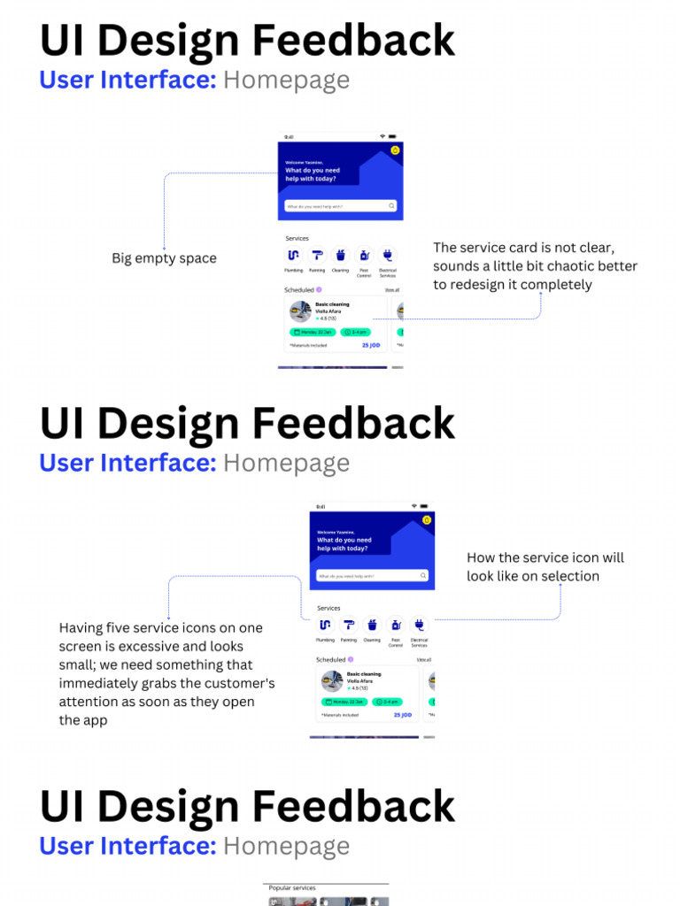 Mufeed UI Design Feedback | PDF