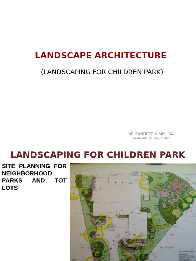 Children's Park Landscape Design Guide | PDF | Parks | Playground