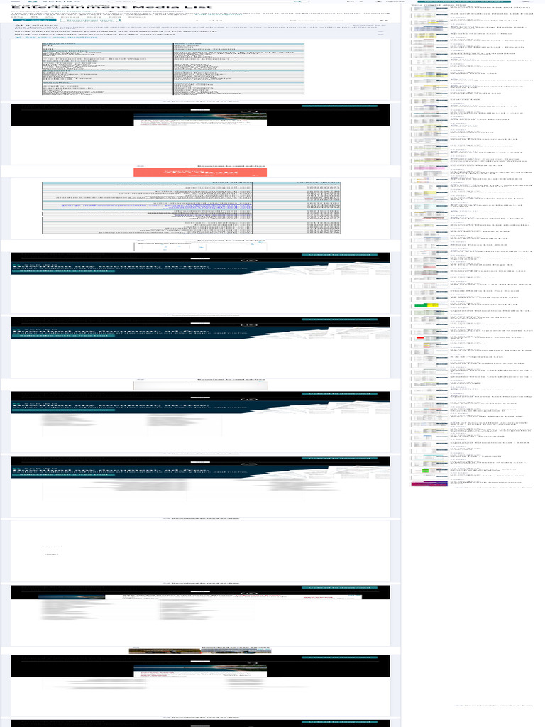 Entertainment Media List - PDF - Newspaper Publishing - Journalism ...