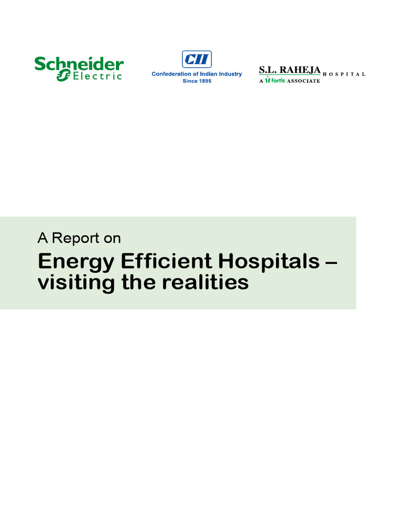 CII Report On Energy Efficient Hospitals - Visiting The Realities | PDF ...