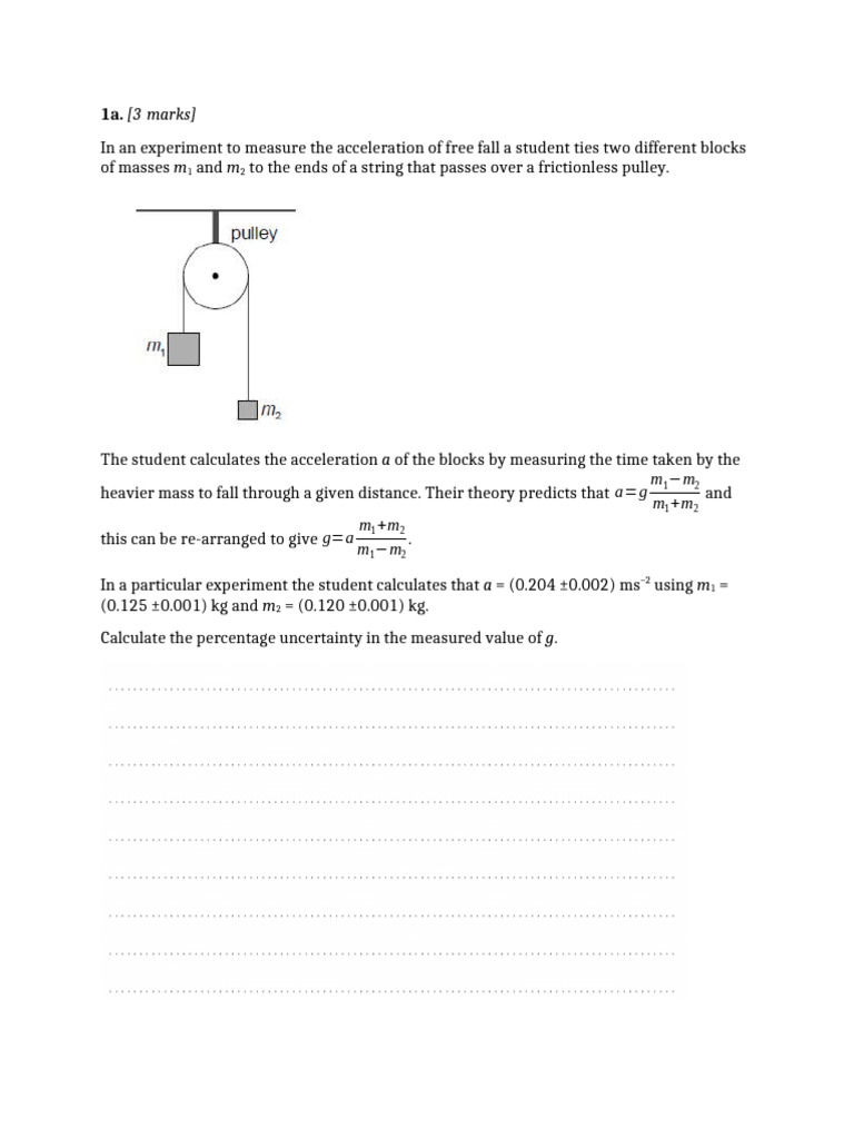 G10 Experimental Work PRACTICE | PDF | Oscillation | Measurement