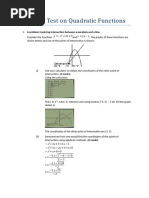 Quadratic Function Word Problems Worksheet | PDF