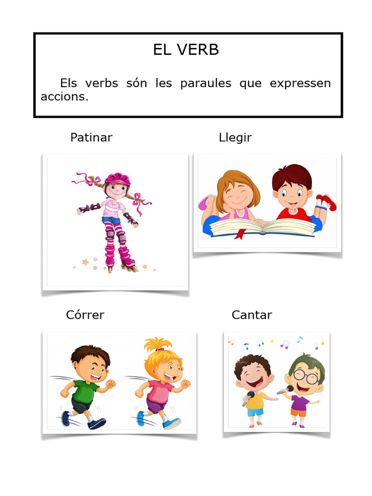 EL VERB 1r de Primaria | PDF