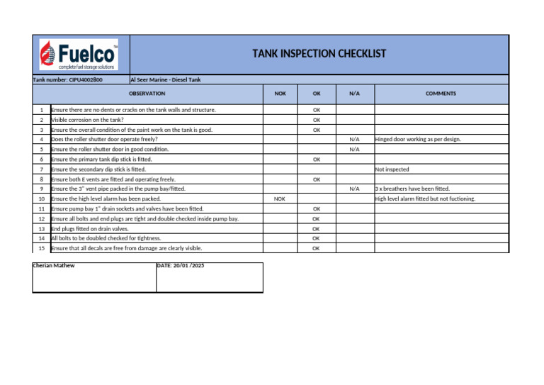 Al Seer Marine Tank Number - CIPU4002800 Fuelco FZCO - Diesel Tank ...