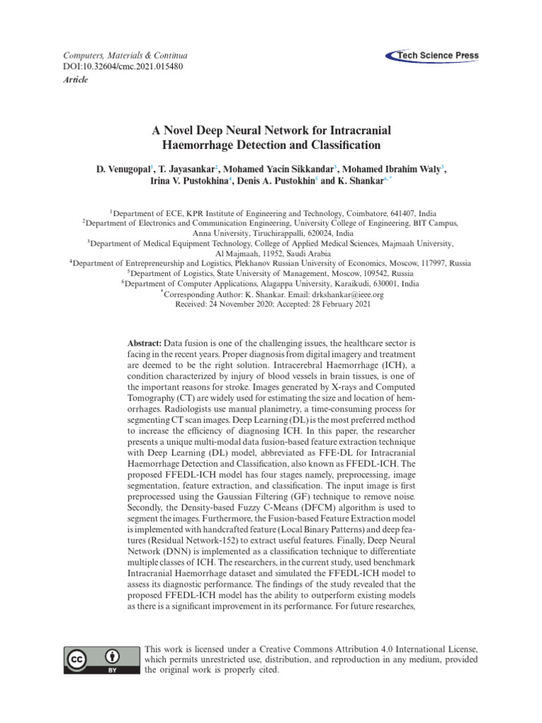 Haemorrhage Detection and Classification | PDF | Image Segmentation | Ct Scan