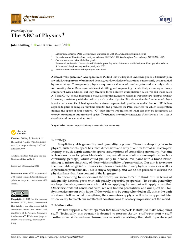 The_ABC_of_Physics | PDF | Spacetime | Quantum Mechanics