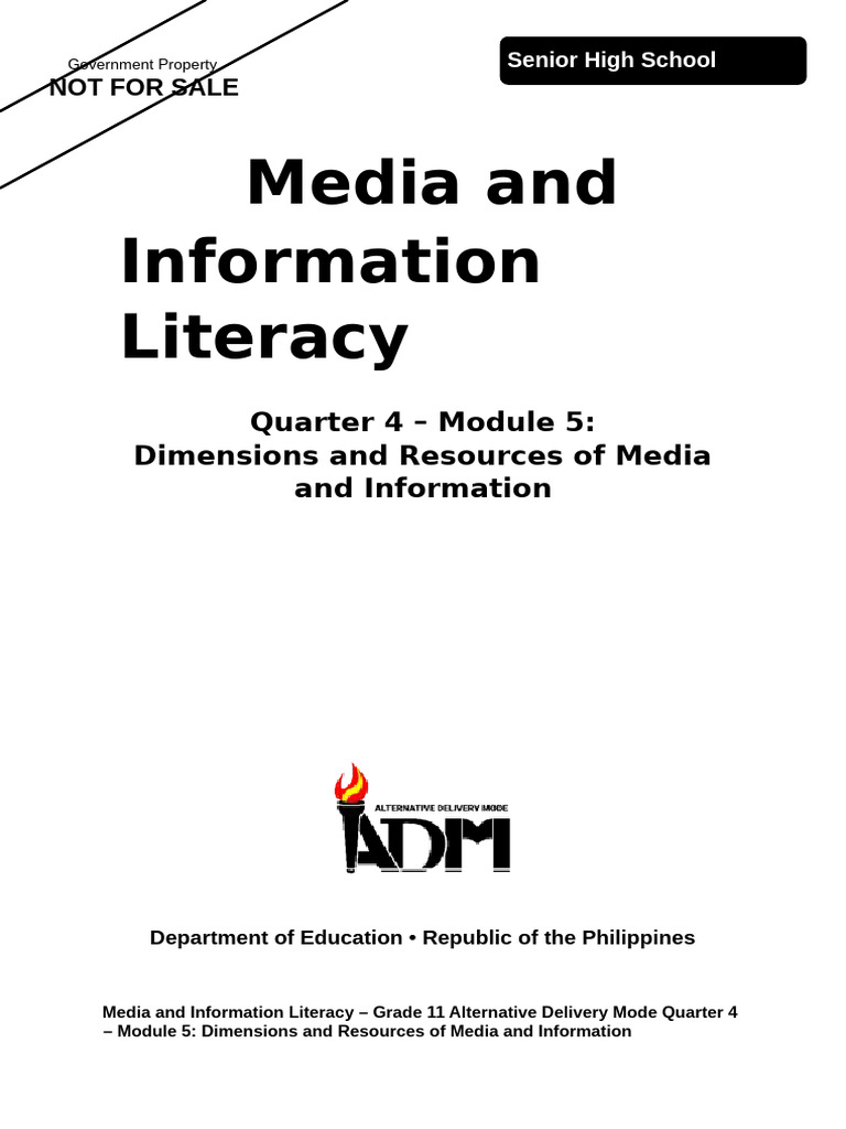MIL11 Q4 MOD5 v1 For The Students | PDF | Composition (Visual Arts ...