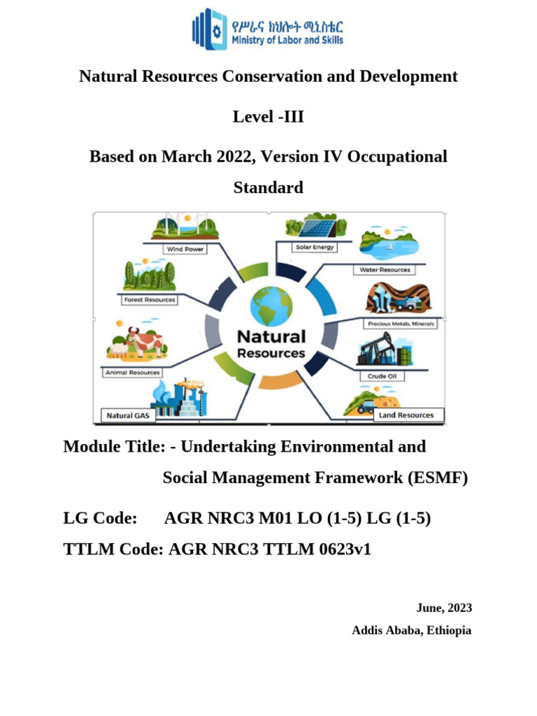 M-1-LG Environmental and Social Mgt Framework Frame Work | PDF ...