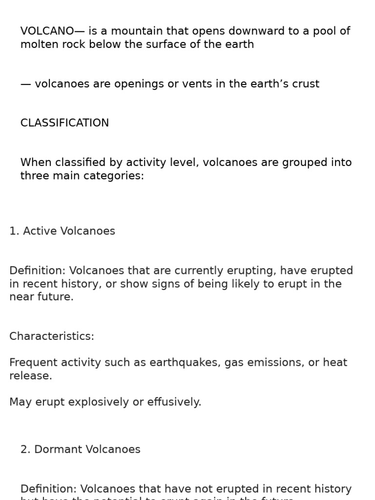 Grade 9 Lessons | PDF | Volcano | Types Of Volcanic Eruptions
