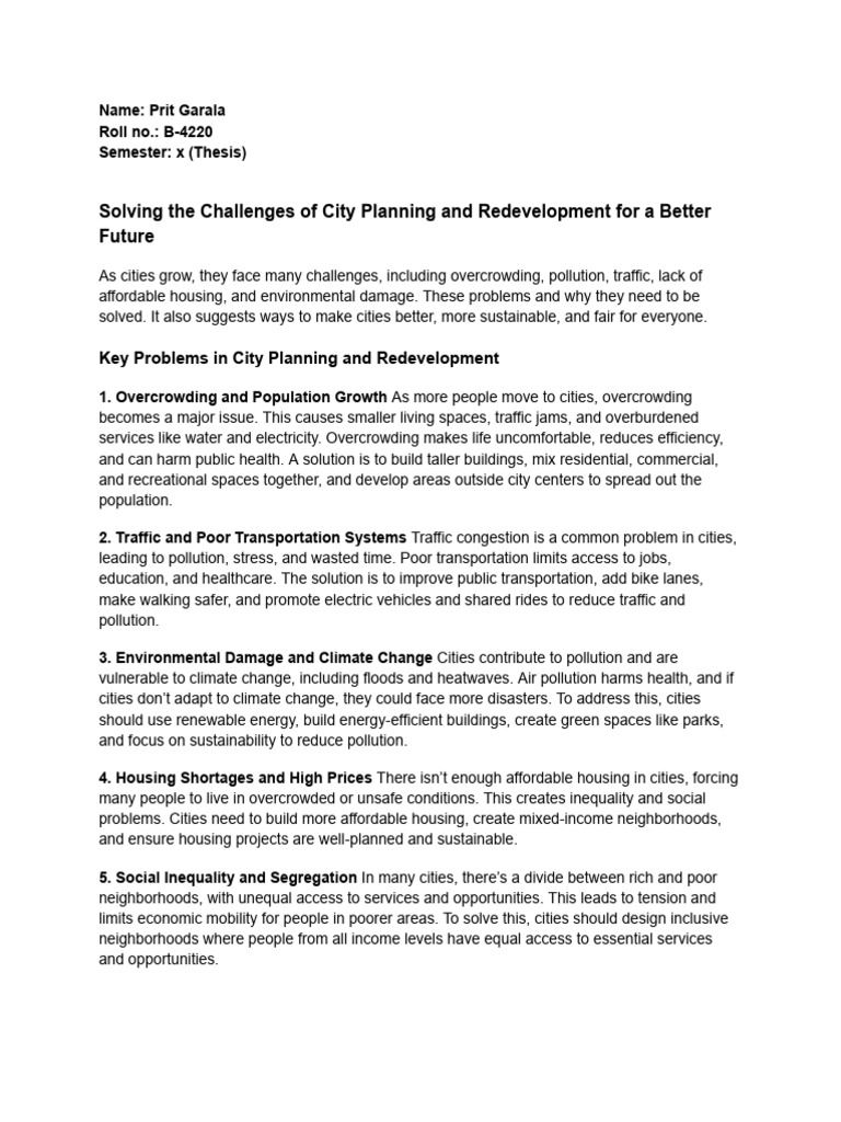 04 - Topic 2 - Solving The Challenges of City Planning and ...