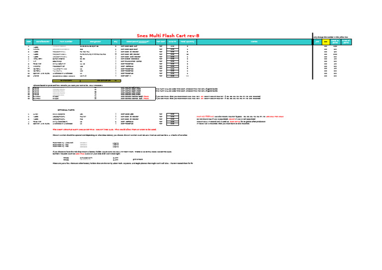 Snes-Flash - Rev-C Bom - Pcbway Community | PDF | Electronic Engineering | Electrical Engineering