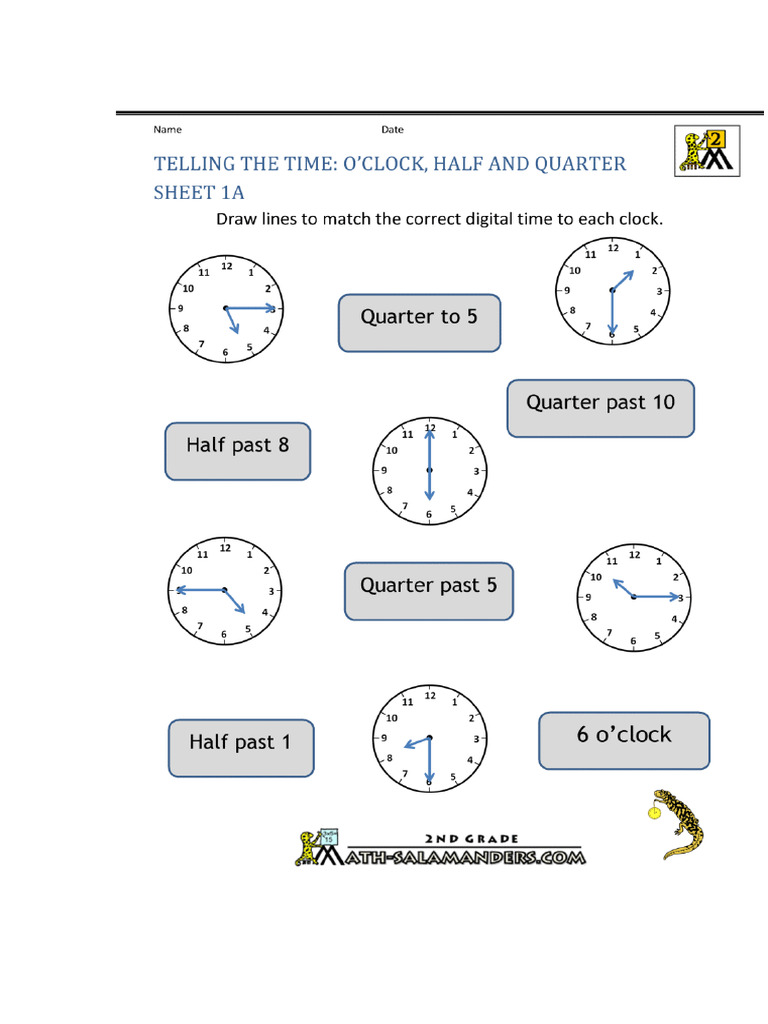 Elapsed Time 4th Grade | PDF