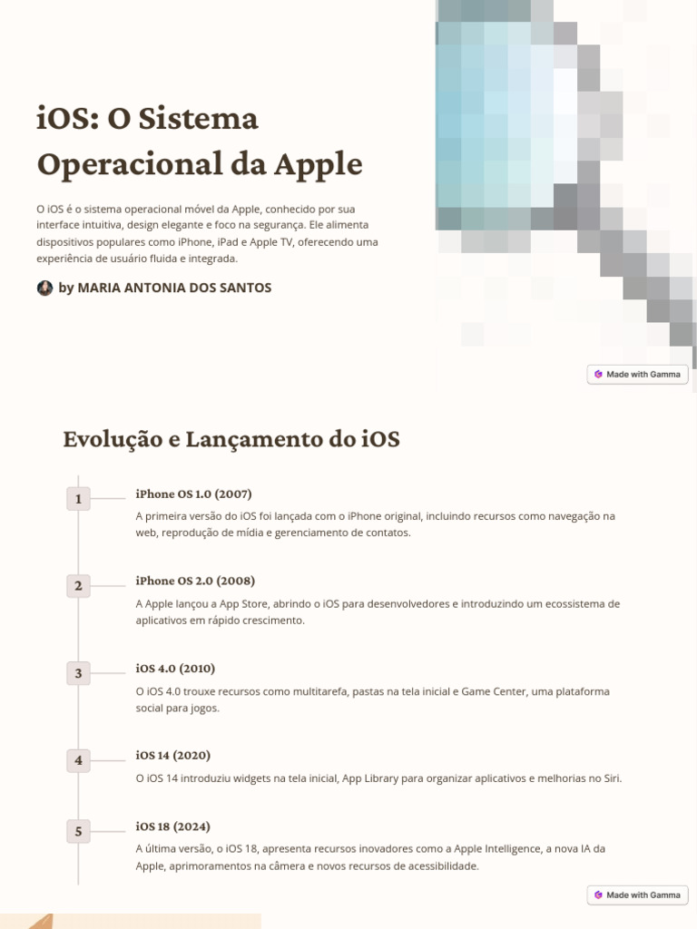 Entendendo o iOS: Sistema Operacional da Apple | PDF | iOS | Aplicativo ...