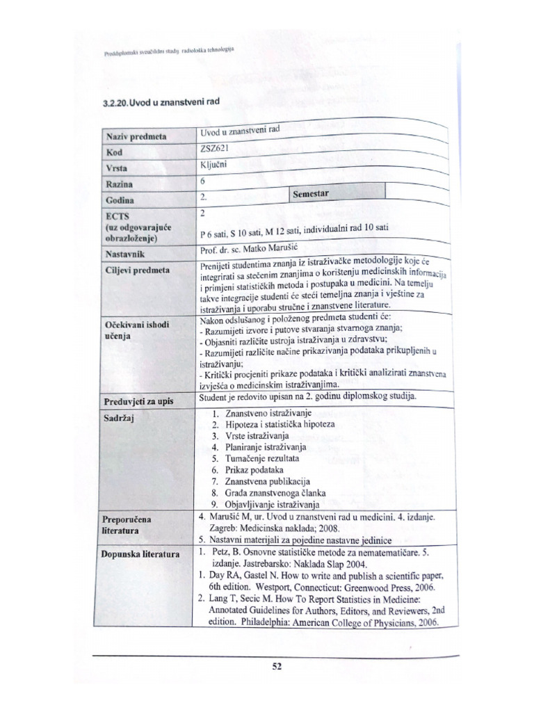 Uvod U Znanstveni Rad | PDF