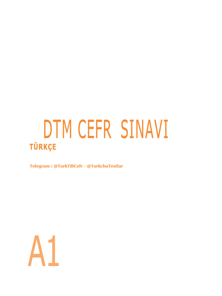 Turkce Testler | PDF