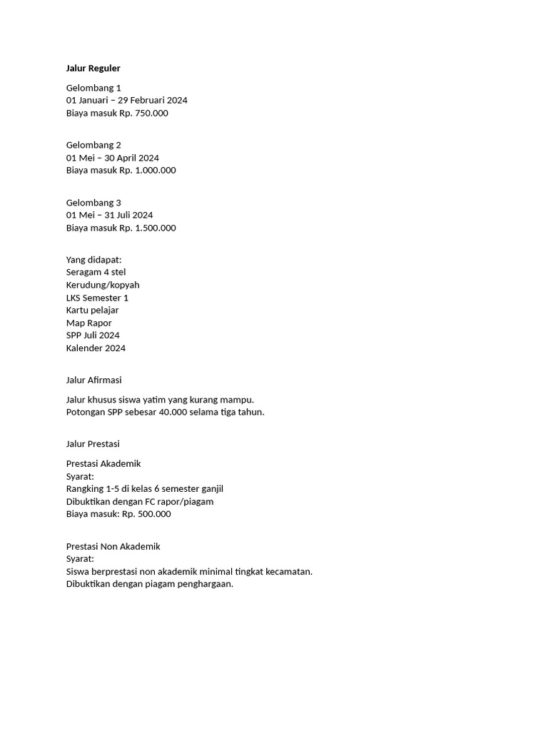 Isi Brosur | PDF