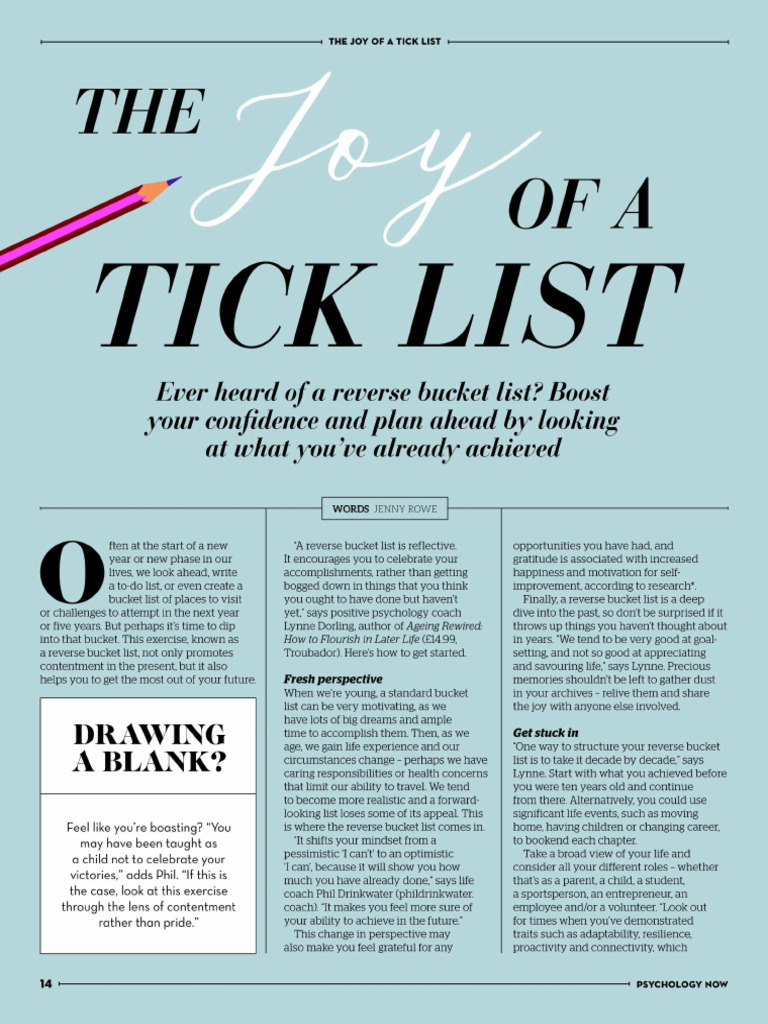 Tick List | PDF