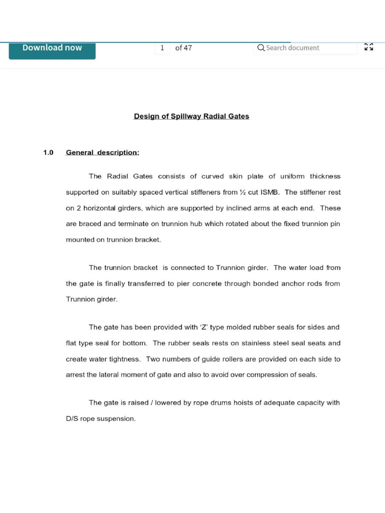 Radial Gate Design | PDF