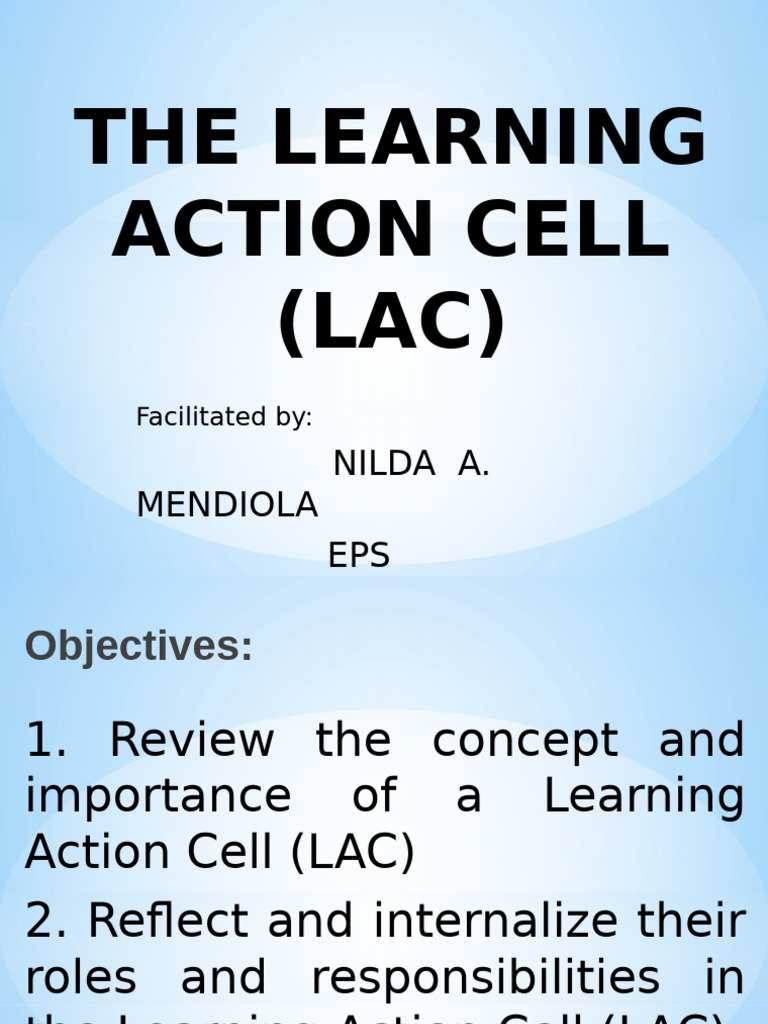 Learning Action Cell (Lac) | PDF