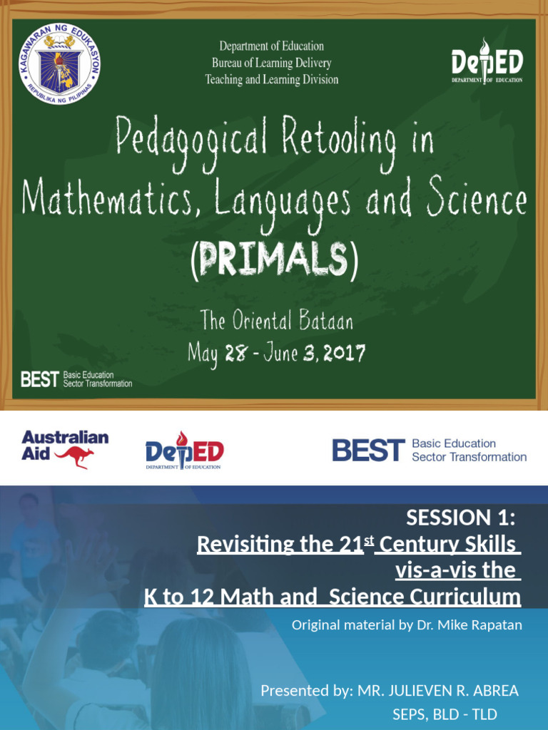 1.0 - Revisiting 21st Century Vis-À-Vis K To 12 Math and Science | PDF