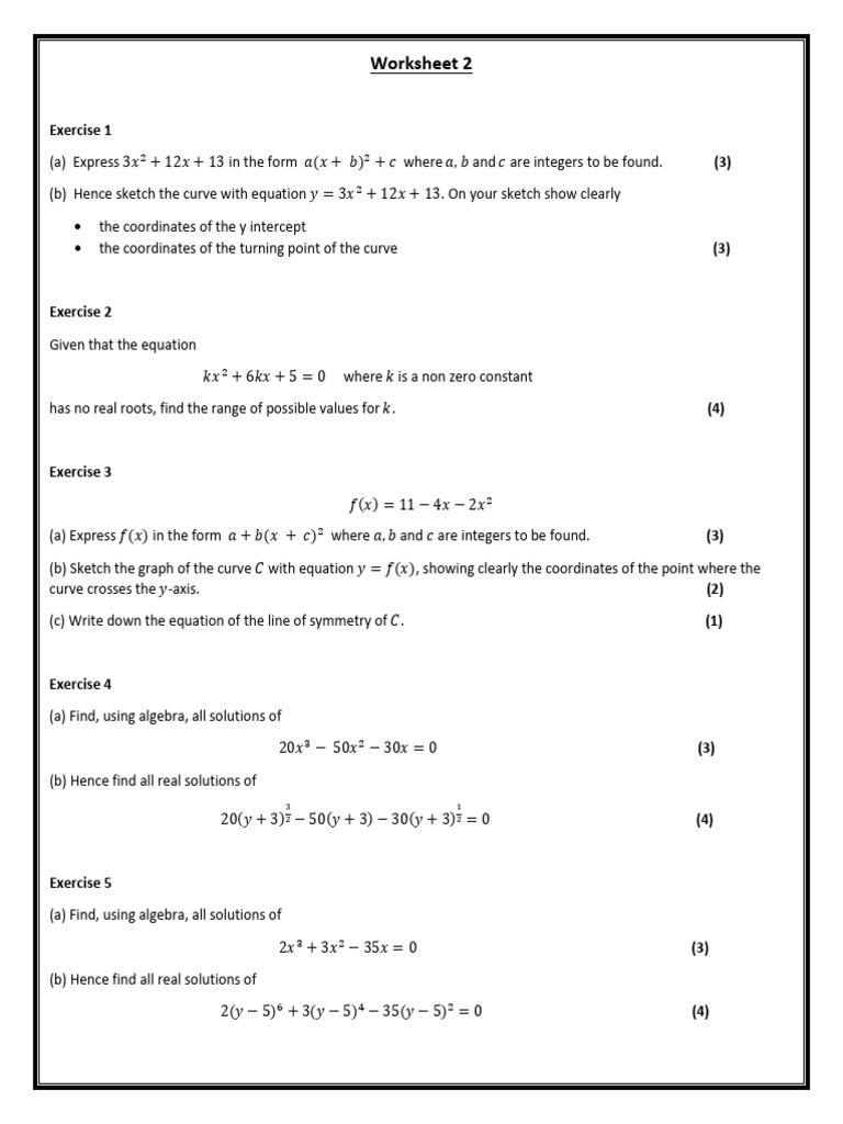 Chapter 2_P1_worksheet | PDF