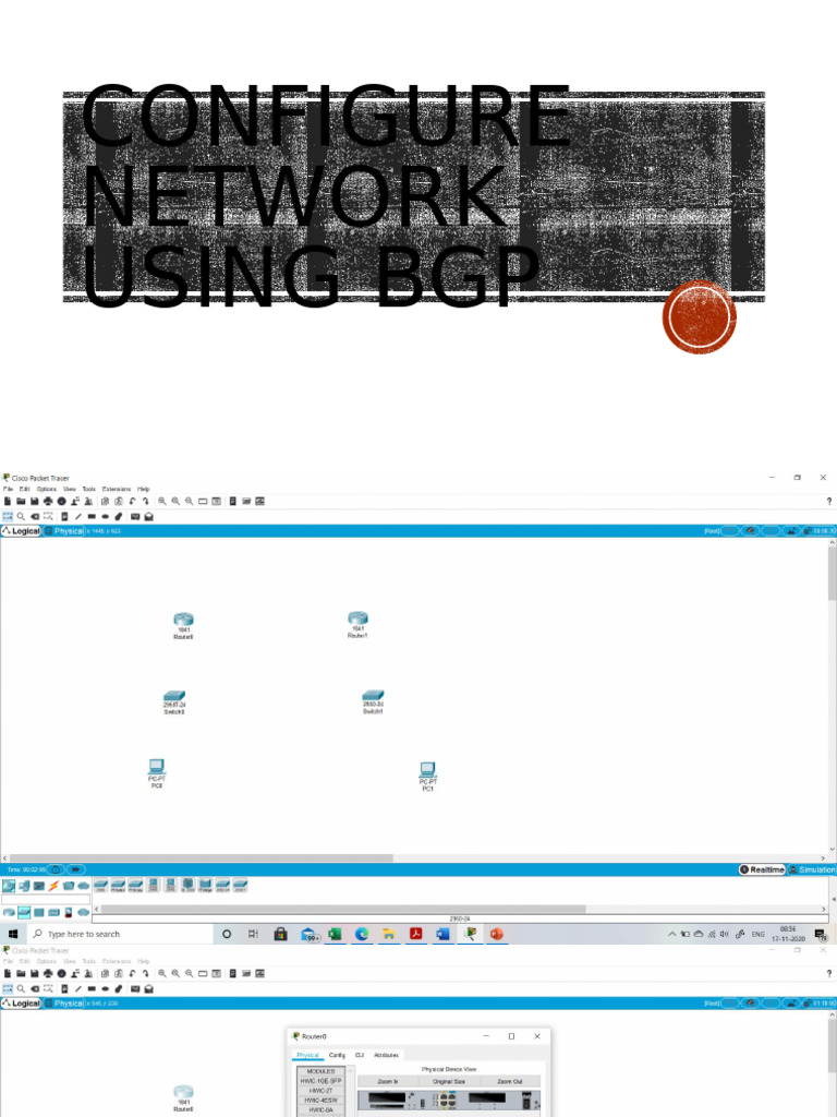 Configure Network Using BGP | PDF