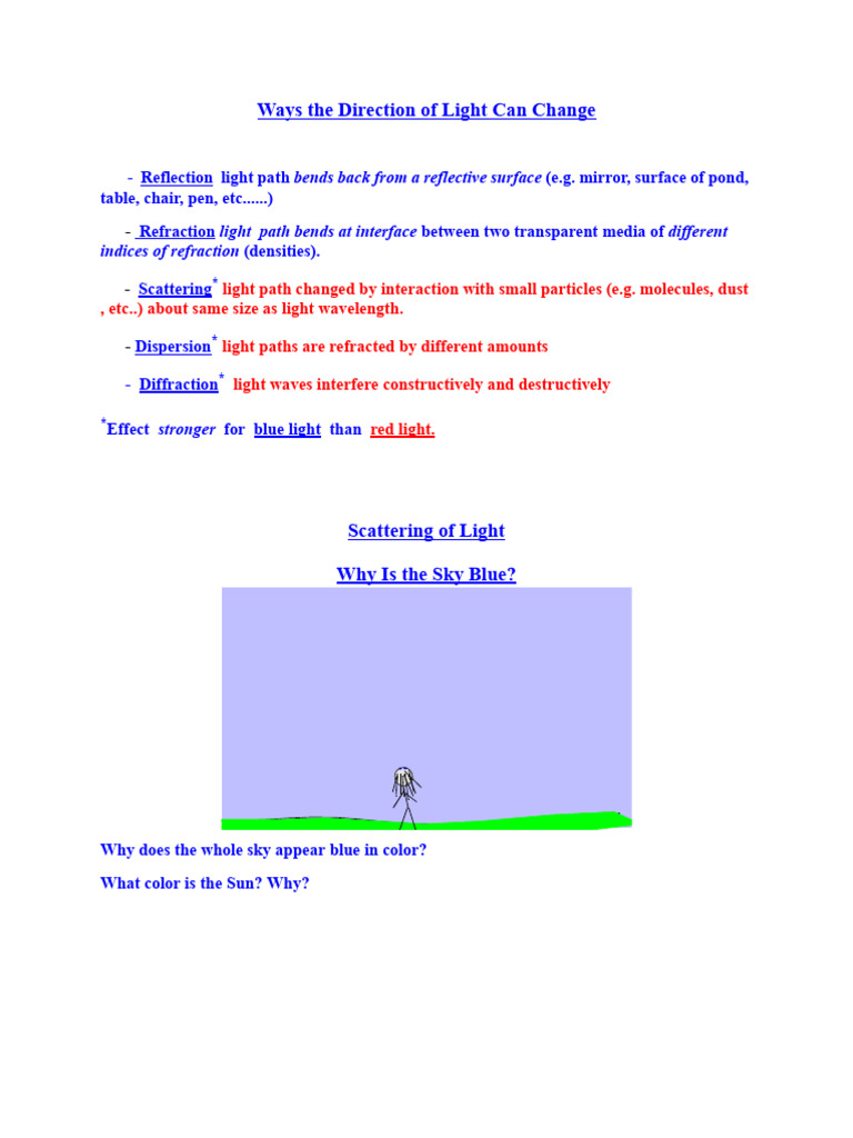 Dispersion of Light | PDF | Light | Refraction