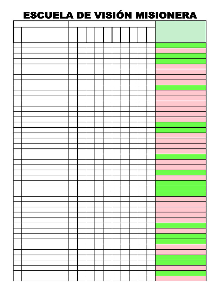 Asistencia de Vision Misionera | PDF