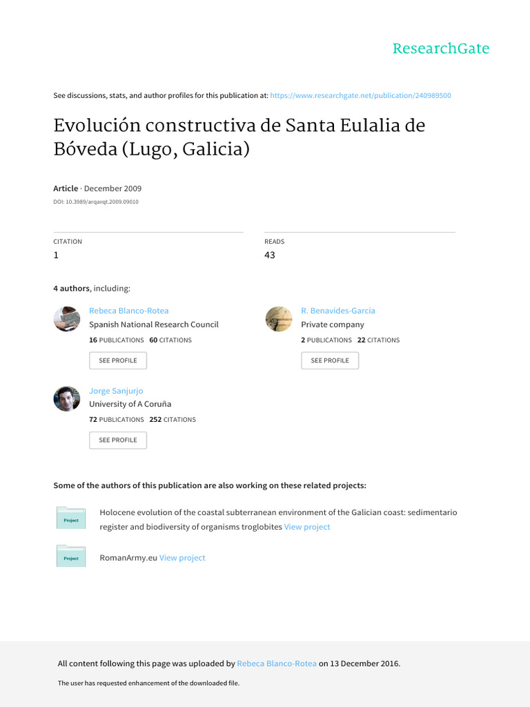 Evolucion Constructiva de Santa Eulalia | PDF | Bóveda (Arquitectura) | Albañilería
