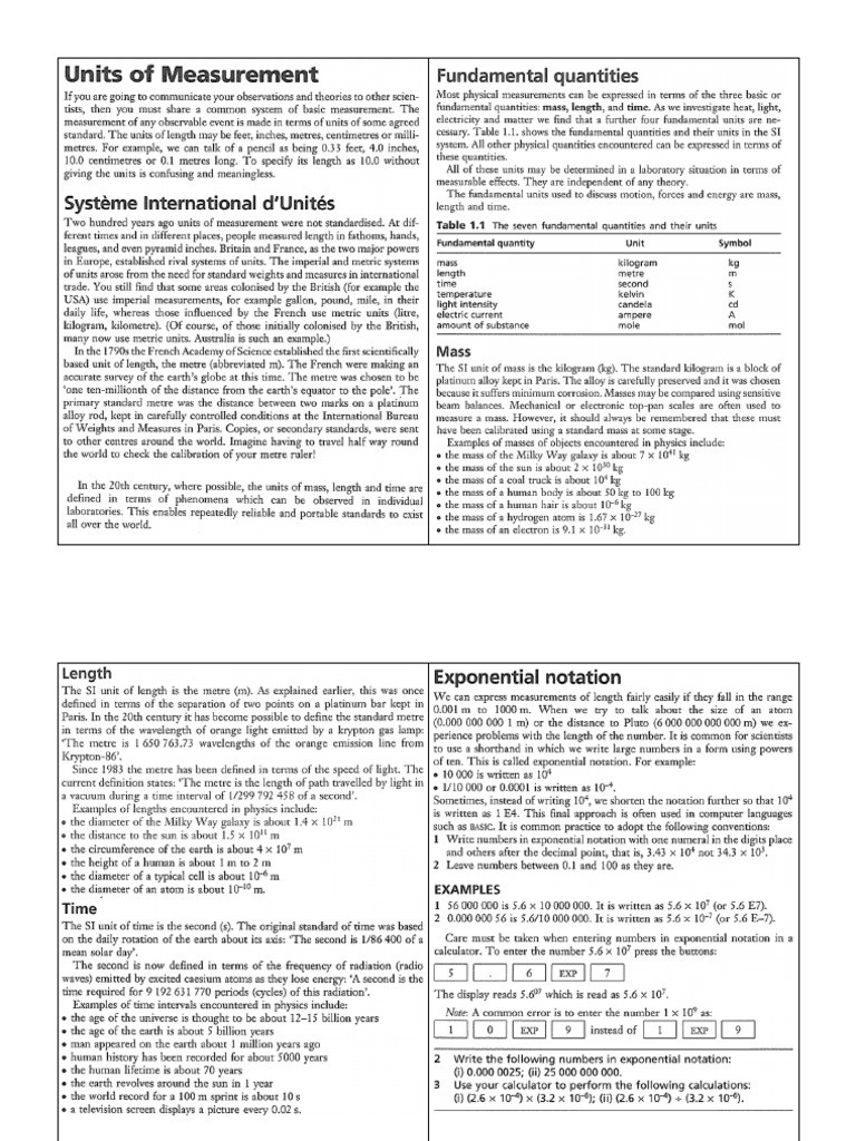 SI Units Sig Fig | PDF