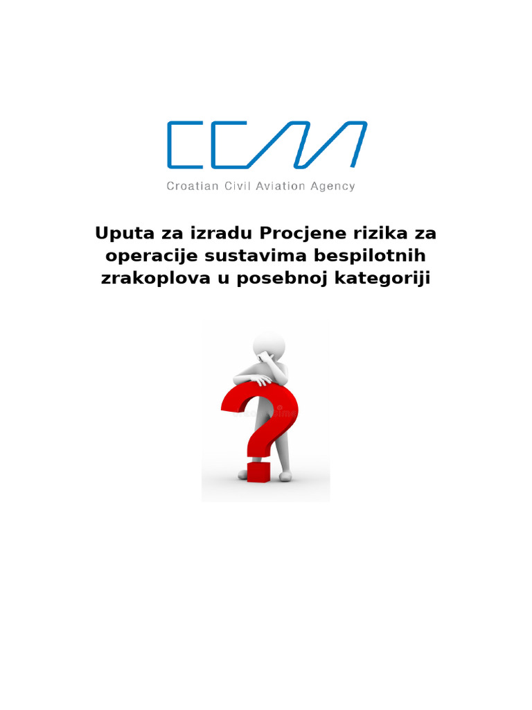 UAS-UPUTE-001 Uputa Za Izradu SORA | PDF