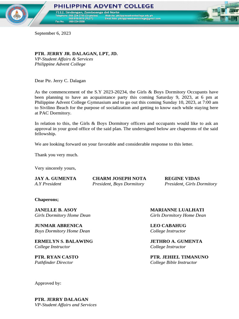 Letter For Accquaintance 1 | PDF