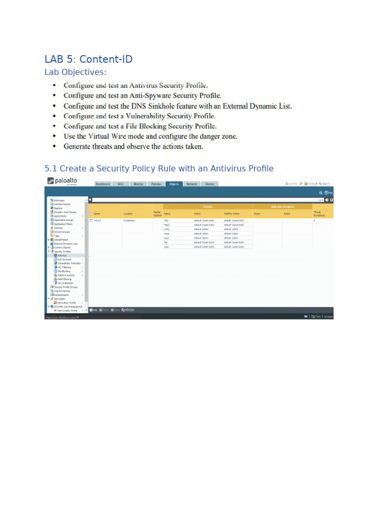 LAB5 Configuration | PDF
